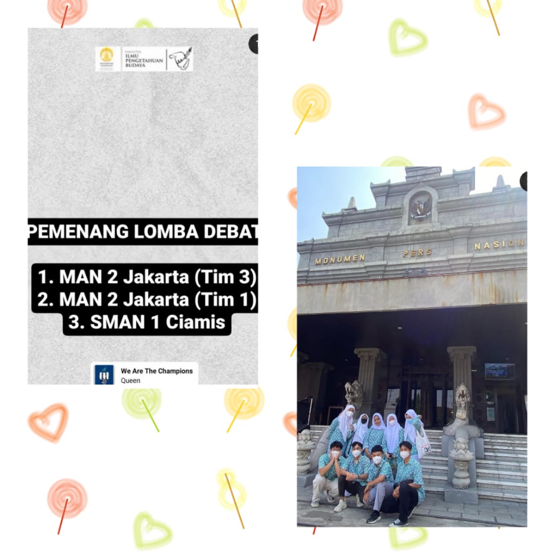 Lagi, MAN 2 Jakarta Raih Juara 1, 2, dan The Best Debaters History Fair ...
